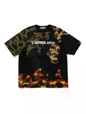 A BATHING APE Camouflage-panels T-shirt