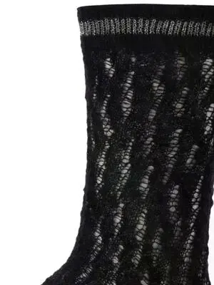 ALTO MILANO Textured-knit Crew Socks