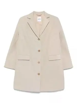 Aspesi Button-fastening Coat - Neutrals