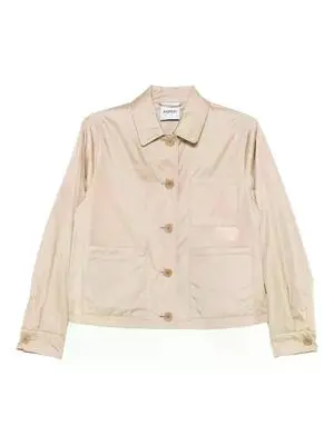 Aspesi Buttoned Patch-pocket Jacket - Neutrals