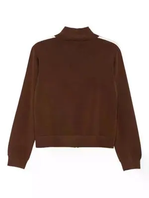 Patrizia Pepe Stripe-detail Zip-front Sweater