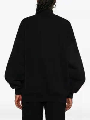 HAMZA Corset-detail Turtleneck Sweatshirt