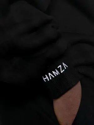 HAMZA Corset-detail Turtleneck Sweatshirt