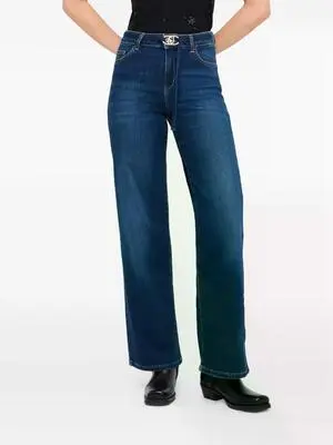 Liu Jo Logo-buckle Flared Jeans