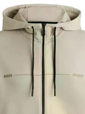 BOSS Drawstring Zip-up Hoodie