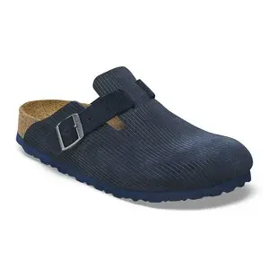 BIRKENSTOCK Boston Suede Leather Clogs - Corduroy Midnight
