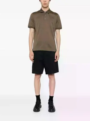 Canali Cotton Polo Shirt - Brown