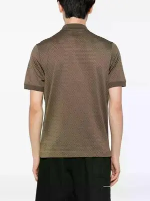 Canali Cotton Polo Shirt - Brown