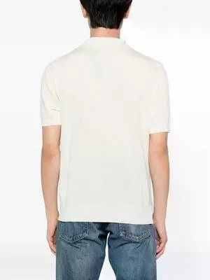 Canali Wool Polo Shirt - Neutrals