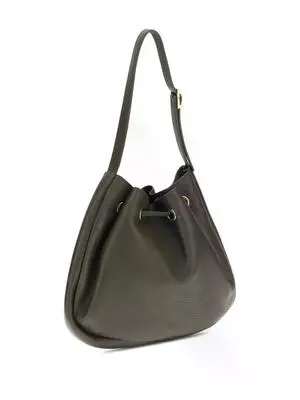 Saint Laurent Drawstring Leather Shoulder Bag