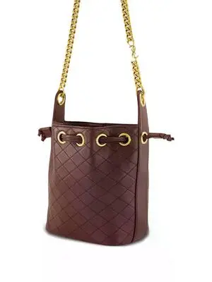 Saint Laurent Mini Quilted-leather Bucket Bag