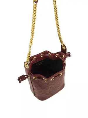 Saint Laurent Mini Quilted-leather Bucket Bag