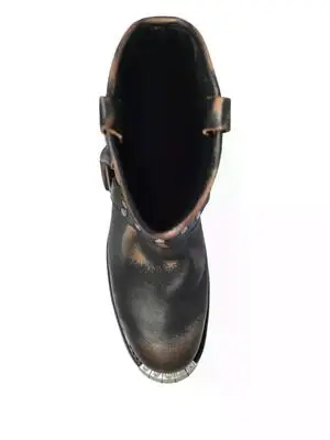 Dsquared2 Studded Leather Biker Boots