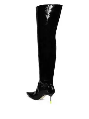 MSGM Patent Leather Pointed-toe Boots