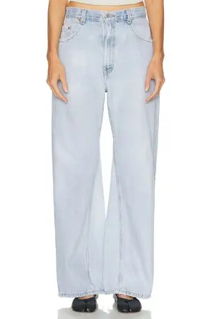 ALIGRACE Vintage Wide Leg Jeans - Light Medium