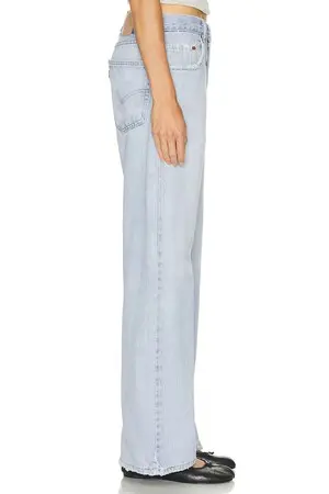 ALIGRACE Vintage Wide Leg Jeans - Light Medium