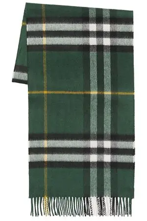 Burberry Burberry Giant Check Scarf In Dark Green Dark Fern Green
