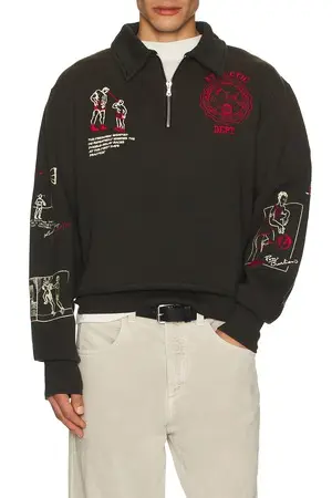 SAMUEL ZELIG Varsity 1/4 Zip Sweater
