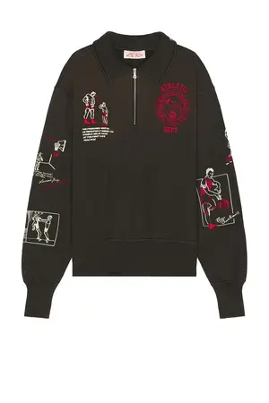 SAMUEL ZELIG Varsity 1/4 Zip Sweater