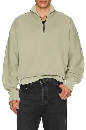AGOLDE Idris Quarter Zip Sweatshirt