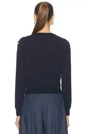 Carolina Herrera Embellished Cropped Cardigan