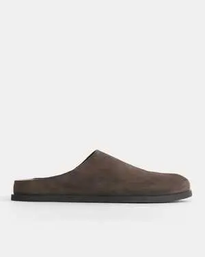 Everlane Suede Clog - Deep Brown