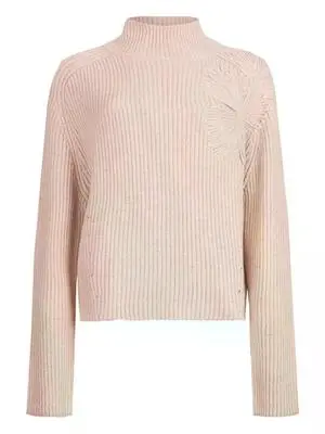 Liu Jo Flower-embellished High-neck Sweater