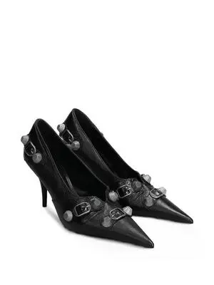 Balenciaga Cagole 90mm Cracked Pumps