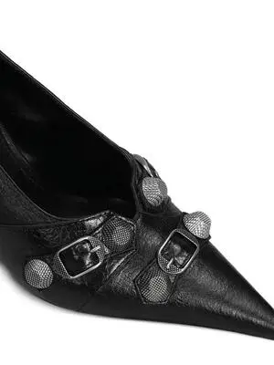 Balenciaga Cagole 90mm Cracked Pumps