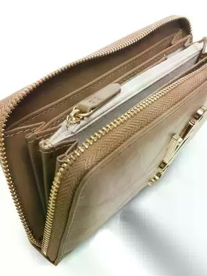 V°73 Logo-plaque Zip-around Wallet