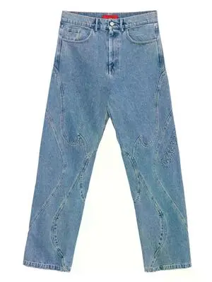KUSIKOHC Panelled Straight Leg Jeans