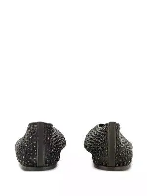 Le Monde Beryl Luna Crystal-embellished Ballet Flats