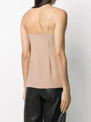 Alberta Ferretti Square-neck Camisole Vest - Neutrals
