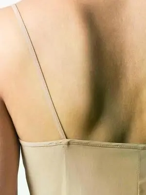 Alberta Ferretti Square-neck Camisole Vest - Neutrals