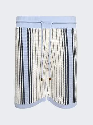 Amiri Script Stripe Shorts - Blue