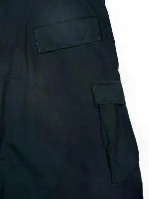 Balenciaga Washed Cotton Cargo Pants - Green