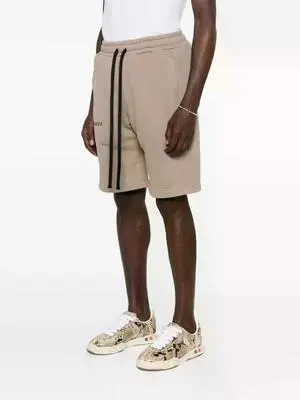 HAMZA Cotton-blend Track Shorts - Neutrals