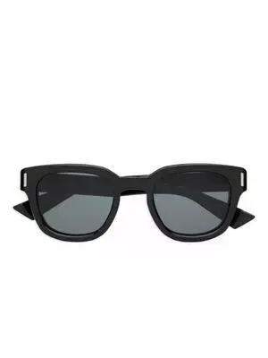 Saint Laurent Engraved-temple Sunglasses - Black