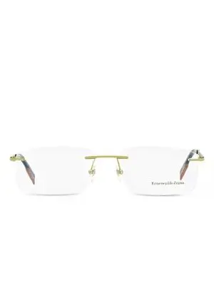 Zegna Rimless Eyeglasses - Gold