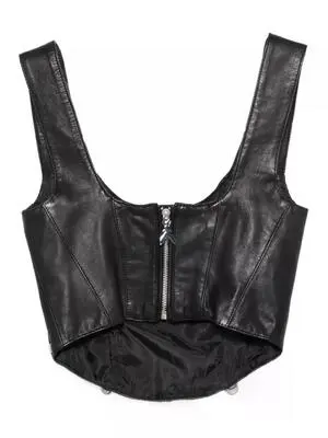 Patrizia Pepe Studded Leather Top