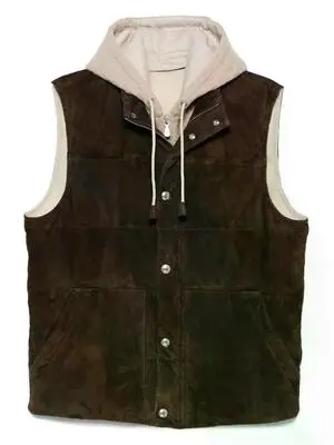 Eleventy Hooded Vests For Men