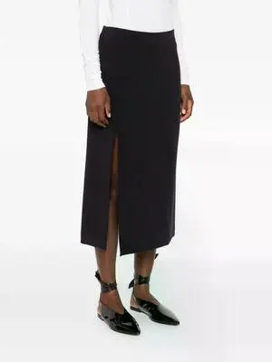 OTTOD'AME Pleated Split Skirt