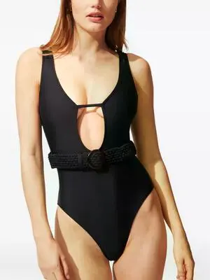 Solid & Striped The Beatrice Belted Keyhole Swimsuit
