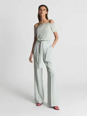 REISS Cierra Off-shoulder Strap Top