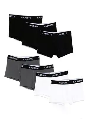 Lacoste Logo-waistband Boxer Briefs - Black
