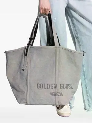 GOLDEN GOOSE Logo-print Tote Bag