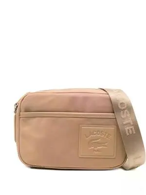Lacoste Logo-plaque Satchel Bag - Neutrals