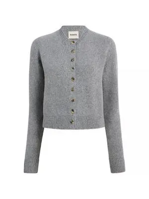 KHAITE Everheart Button-Front Cashmere Cardigan