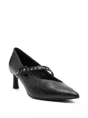 HALMANERA 55mm Studded Pointed-toe Pumps