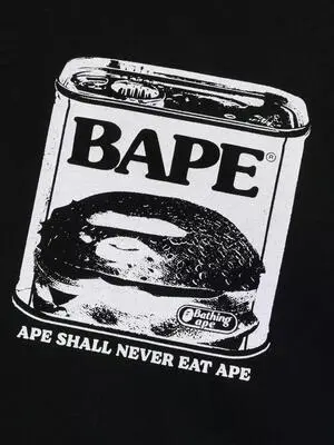 A BATHING APE Can Food Logo Relaxed-fit T-shirt